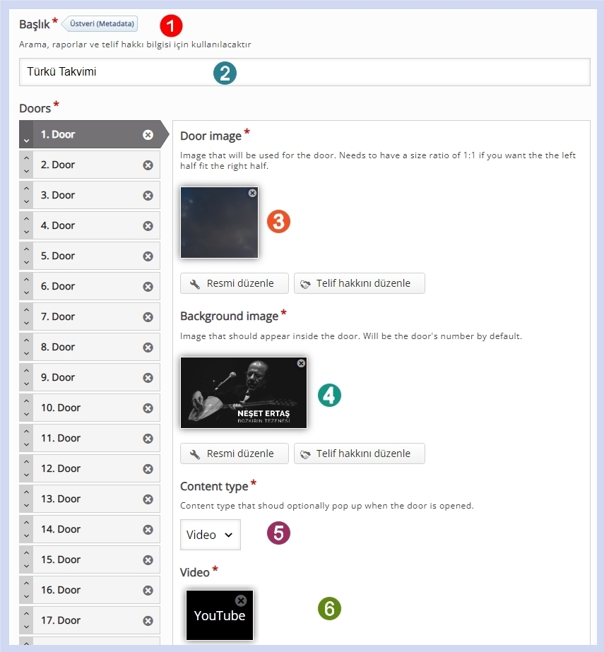 6.4.6 Şenlik Takvimi (Advent Calendar) – H5P ile İçerik Geliştirme